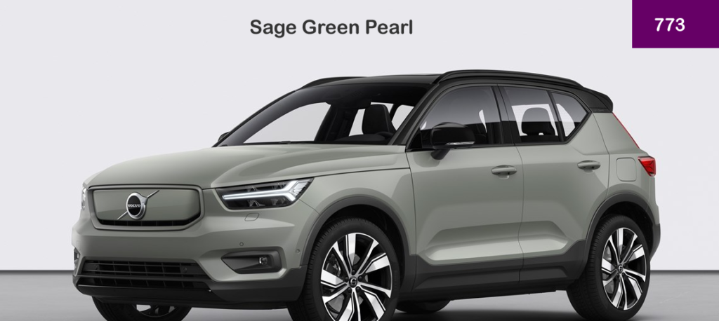 Sage Green Color Code – 773 Volvo XC40 – Ceramic Glazed